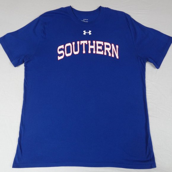 Under Armour | Shirts | Under Armour Southern White Lettering Blue Xl ...